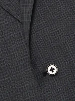 Emporio Armani Virgin Wool Plaid Suit