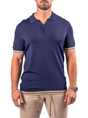 MACEOO Polo Zip Shirt