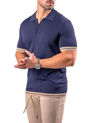 MACEOO Polo Zip Shirt
