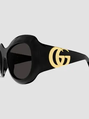 Gucci Double G 58mm Butterfly Sunglasses
