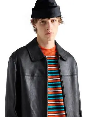 Prada Nappa Leather Blouson Jacket
