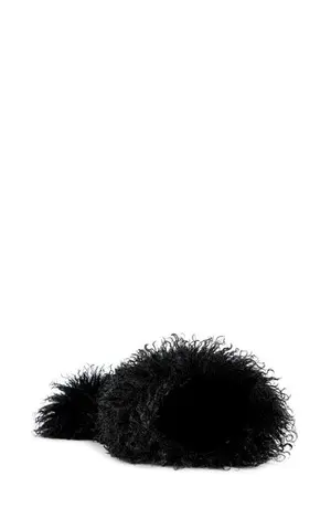 AZALEA WANG Denton Faux Fur Boot - Black