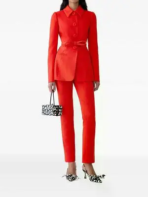 Carolina Herrera Belted Collared Jacket