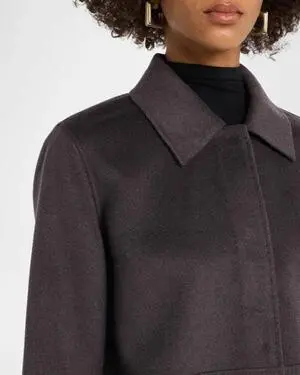 Tse Cashmere Double-faced Cashmere Short Jacket - Bark