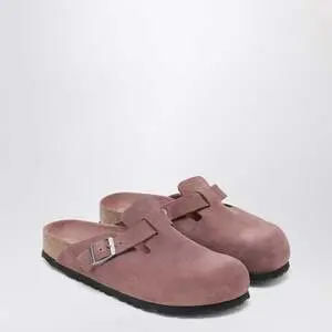 BIRKENSTOCK Pepper-colored Boston Suede Clog