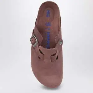 BIRKENSTOCK Pepper-colored Boston Suede Clog