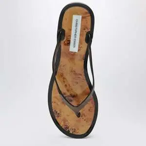 Christopher Esber Black/amber Jo Flip-flop Sandals - Brown