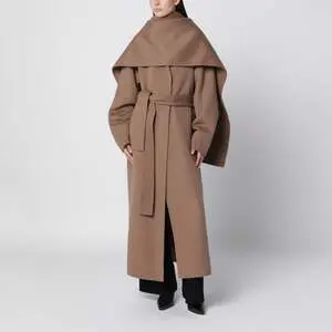 Almada Label Mara Tan Double-face Wool Coat