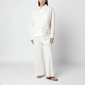 Almada Label Bea Cream-colored Crepe Trousers