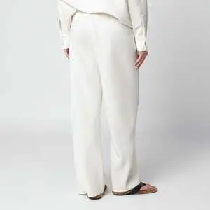 Almada Label Bea Cream-colored Crepe Trousers