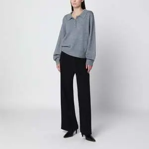 Almada Label Gine Wool And Cashmere Polo Sweater