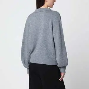 Almada Label Gine Wool And Cashmere Polo Sweater