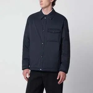 Burberry Navy Dalewood Shirt Jacket In Nylon