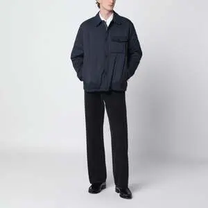 Burberry Navy Dalewood Shirt Jacket In Nylon