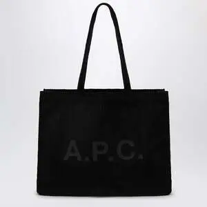 A.p.c. Lou Large Tote Bag In Corduroy