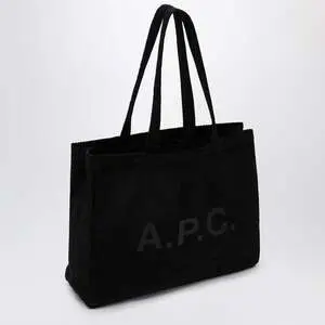 A.p.c. Lou Large Tote Bag In Corduroy
