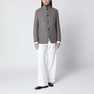 Loro Piana Beige Mélange Spagna Jacket In Wool