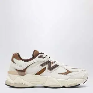 NEW BALANCE Beige 9060 Lace Sneaker In Mesh And Suede - Multicolor