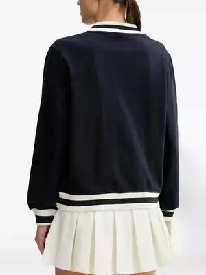Guess X North Sails Striped-trim V-neck Sweatshirt
