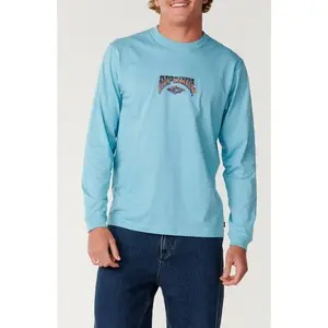 Rip Curl Shredding Long Sleeve Cotton Graphic T-shirt - Wave Pool