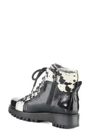 BOS. & CO. Garo Prima Leather Bootie - Black/salt Pepper