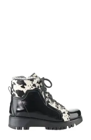 BOS. & CO. Garo Prima Leather Bootie - Black/salt Pepper