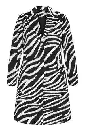 City Chic Print Coat