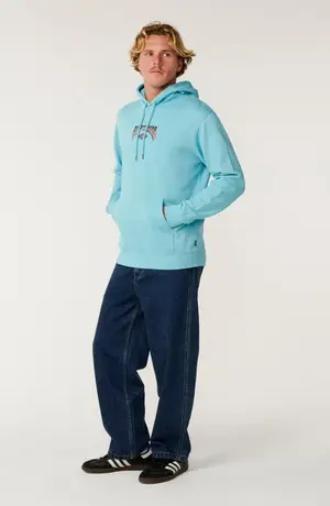 Rip Curl Shredding Fleece Pullover Hoodie - Wave Pool