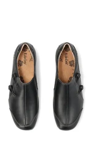 TAOS Ramble Leather Flat - Black