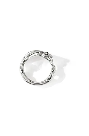 John Hardy Surf Sterling Diamond Band Ring