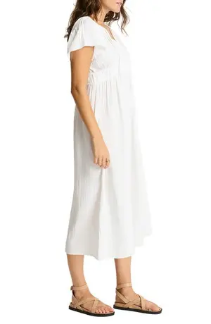 SEA LEVEL Sunset Cotton Maxi Dress - White