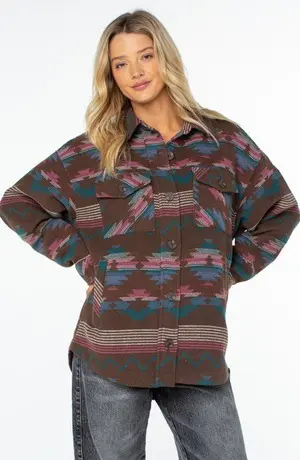 Roxy Overlander Quilted Shirt Jacket