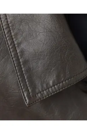 Mango Faux Leather Jacket