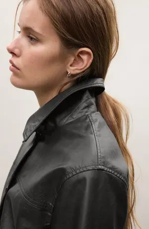 Mango Faux Leather Jacket
