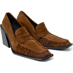 Camper Escandalo Loafer Pump - Medium Brown