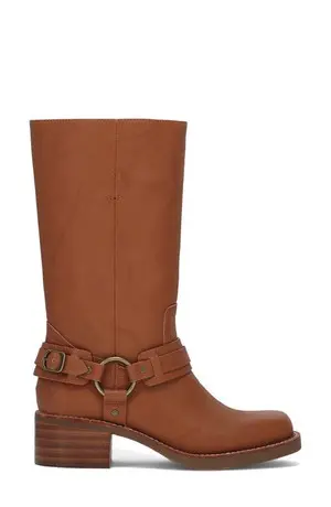 THE FRYE COMPANY Miranda Harness Faux Leather Boot - Saddle