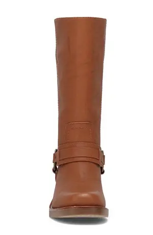 THE FRYE COMPANY Miranda Harness Faux Leather Boot - Saddle