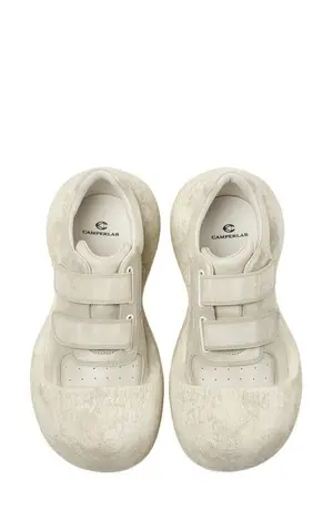 Camper Caramba Leather Sneaker - Light Grey Multi