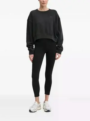 Adidas Embroidered Logo Crew Neck Sweatshirt - Black
