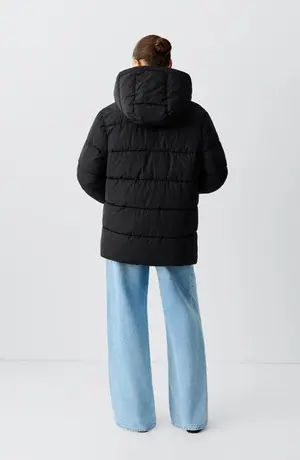 Mango Hooded Puffer Coat
