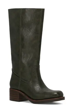 THE FRYE COMPANY Miranda 14 Faux Leather Knee High Boot Evergreen