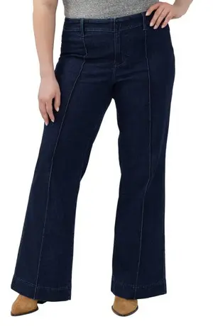 SILVER JEANS CO. Suki High Waist Wide Leg Trouser Jeans - Marco