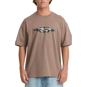 BILLABONG Immortal Diamonds Oversize Cotton Graphic T-shirt - Stone