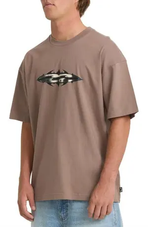 BILLABONG Immortal Diamonds Oversize Cotton Graphic T-shirt