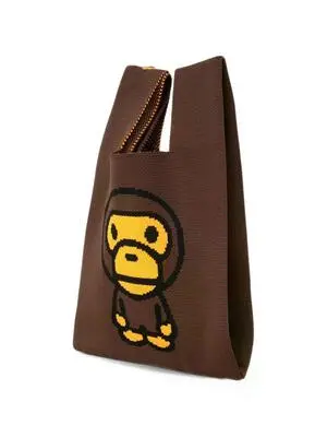 A BATHING APE Medium Baby Milo Reversible Knitted Tote Bag