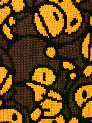 A BATHING APE Medium Baby Milo Reversible Knitted Tote Bag