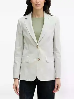 BENETTON Single-breasted Notched-lapels Blazer - White