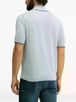 BENETTON Contrast-trim Knitted Polo Shirt