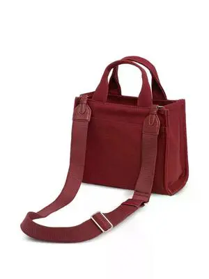 Dkny Small Hadlee Logo-print Canvas Tote Bag - Red