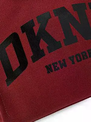 Dkny Small Hadlee Logo-print Canvas Tote Bag - Red